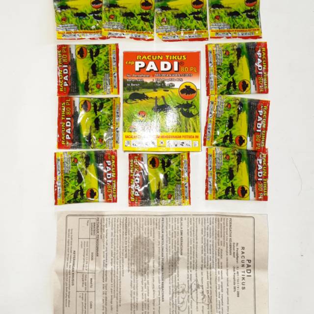 Jual RACUN TIKUS CAP PADI 80 P - RACUN TIKUS BENTUK BUBUK ISI 10 BIJI ...