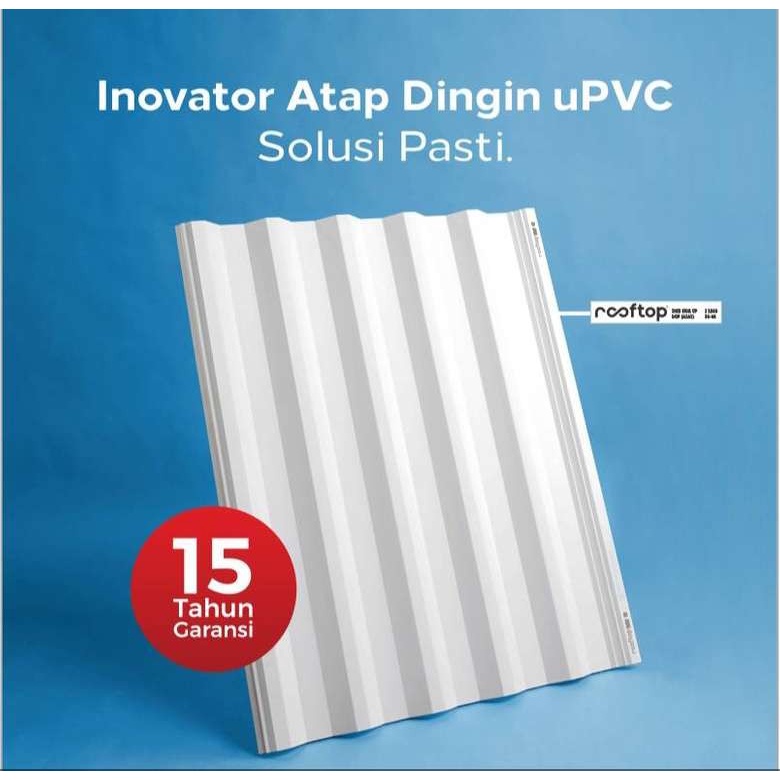 Jual Atap uPVC Rooftop 10mm (Warna Putih dan Biru Doff) - Atap Berongga Double Layer | Shopee ...
