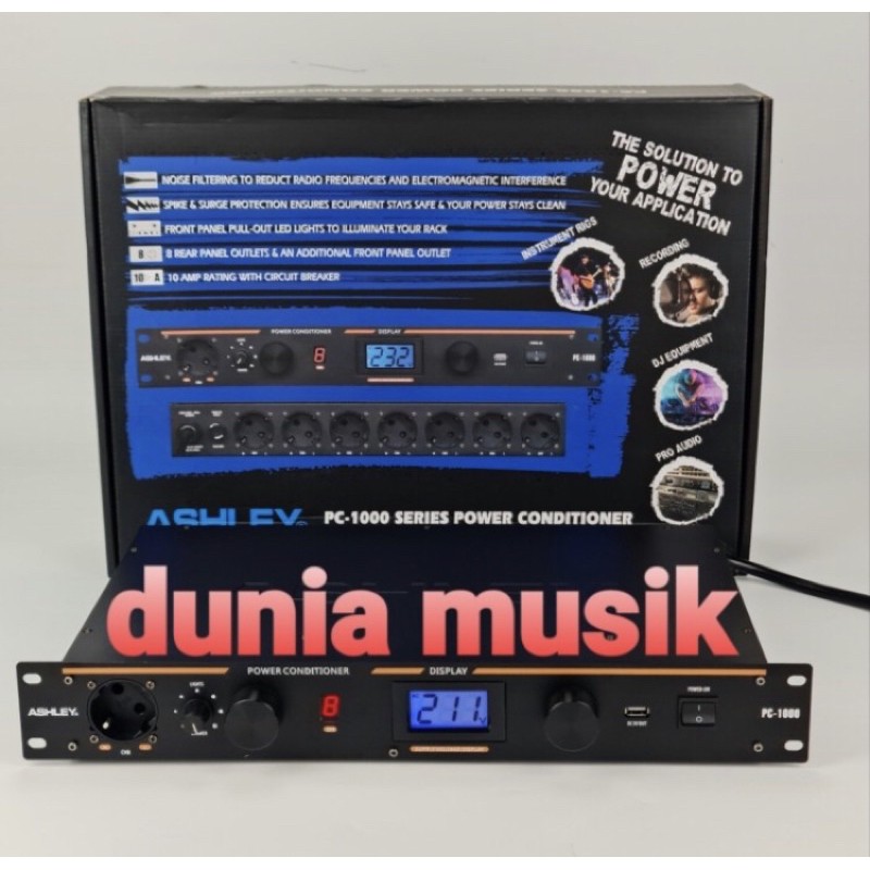 Jual power conditioner ashley pc 1000 pc 1000 (8colokan) | Shopee Indonesia