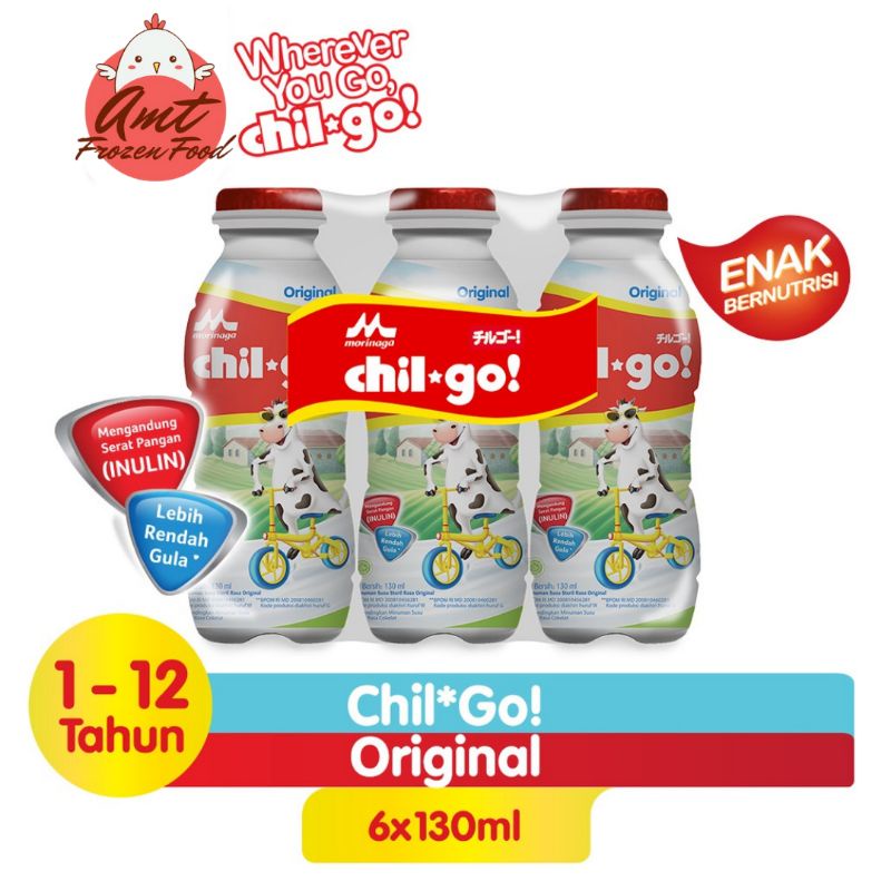 Jual Chil*go UHT 6x130 ml Cokelat Strawberry Vanila Melon | Morinaga ...