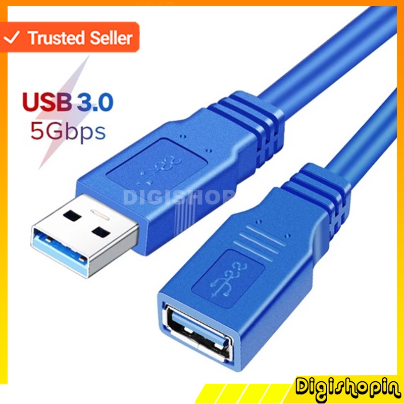 Jual Robotsky Kabel Ekstensi USB 5 Meter 3.0 Male ke Female / Kabel USB ...