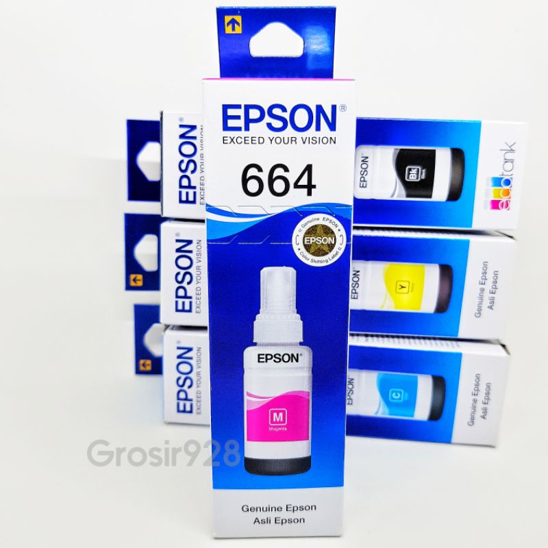 Jual Tinta Printer Epson 664 / T664 DIJAMIN ORIGINAL (Per Buah ...