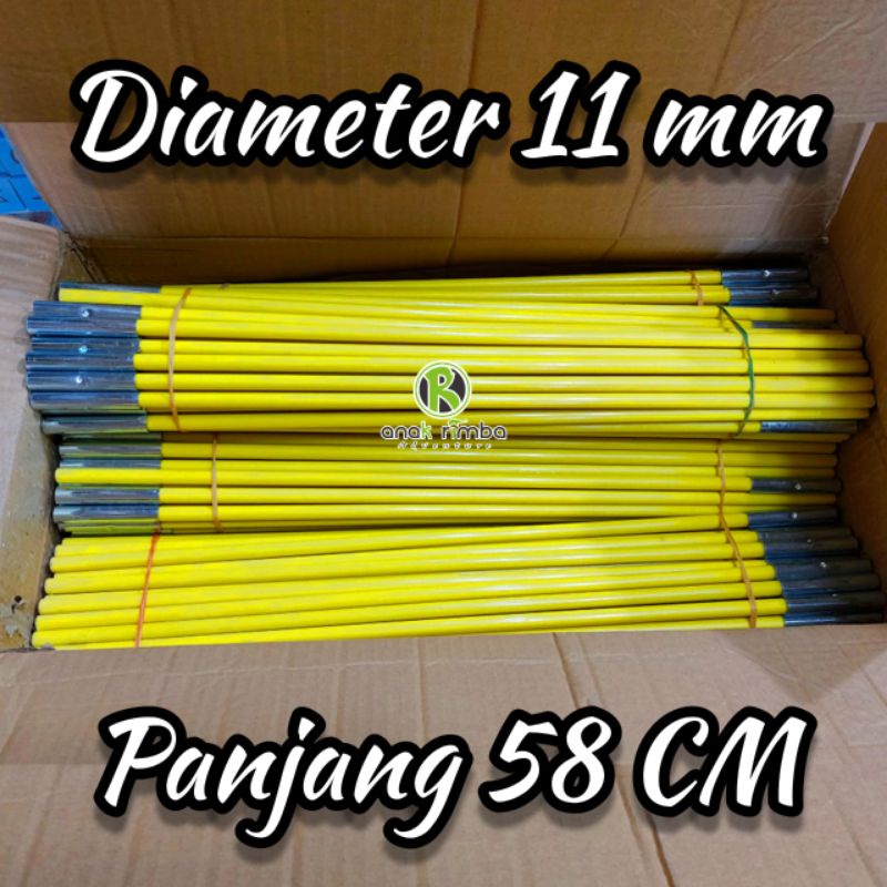 Jual FRAME FIBER 11 MM PANJANG 58 CM WARNA KUNING BIG DOME 6 PRO ...