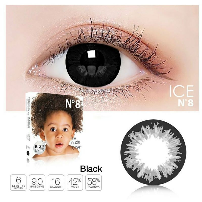 Jual N8 Softlens Big Eyes Softlens Una ICE N8 Baby Eyes Diameter 16mm ...