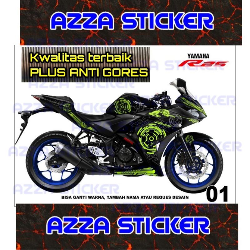 Jual Sticker Decal R25 Full Body Stiker R25 Dekal R25 Full Body Model ...
