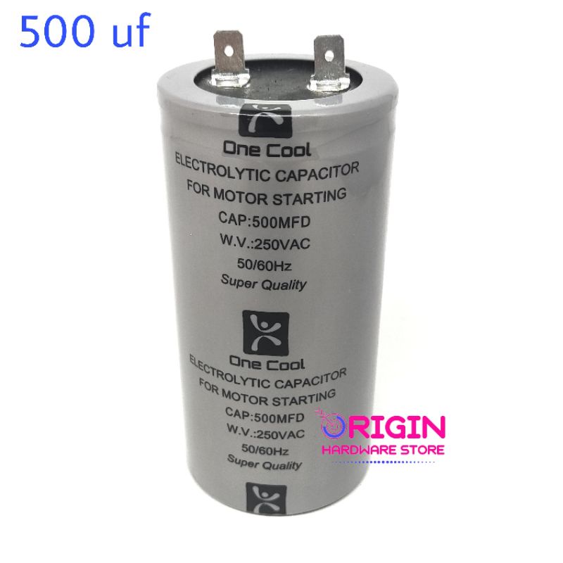 Jual Kapasitor Starting 500 uf/Capacitor 500uf 250V/ 500 MFD - Micro ...