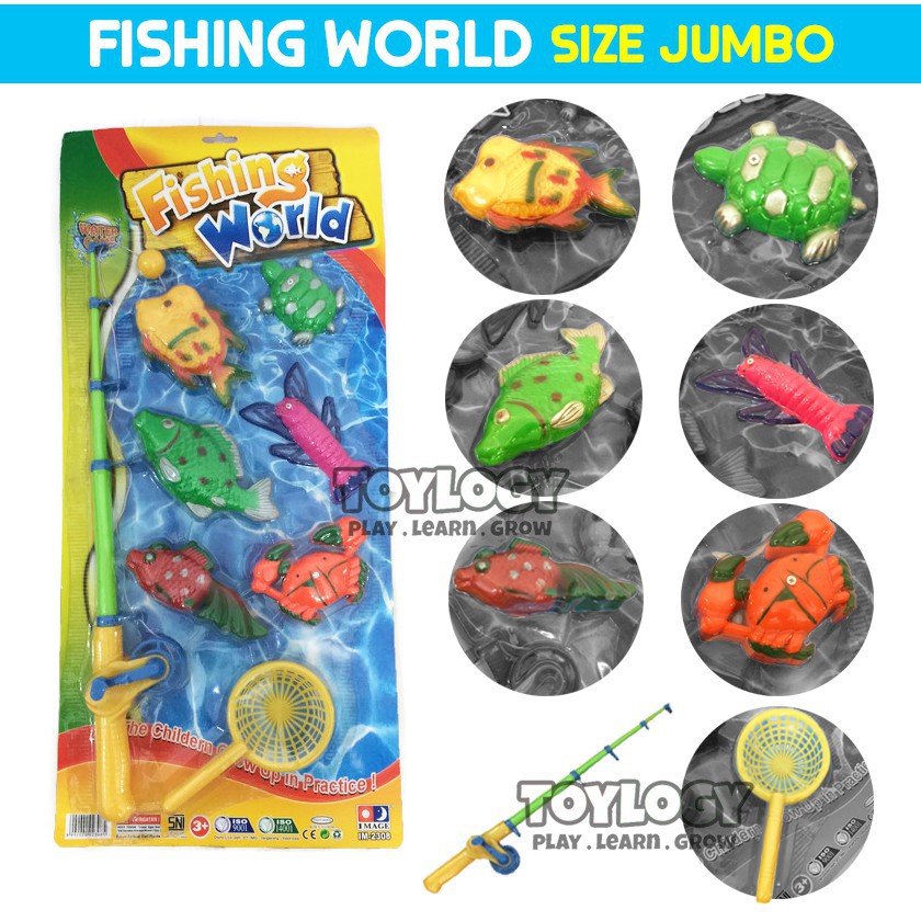 Jual Mainan Anak Pancingan Ikan Fishing World Game Memancing Pancing ...
