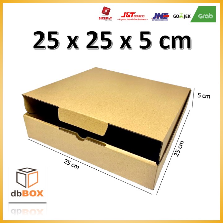 Jual Kardus 25x25x5 cm | dusbox dus packing kardus box Die Cut & Easy ...