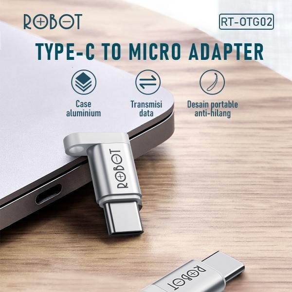 Jual Robot RT-OTG02 Konektor Micro Usb ke USB-C / Converter Type-C to ...
