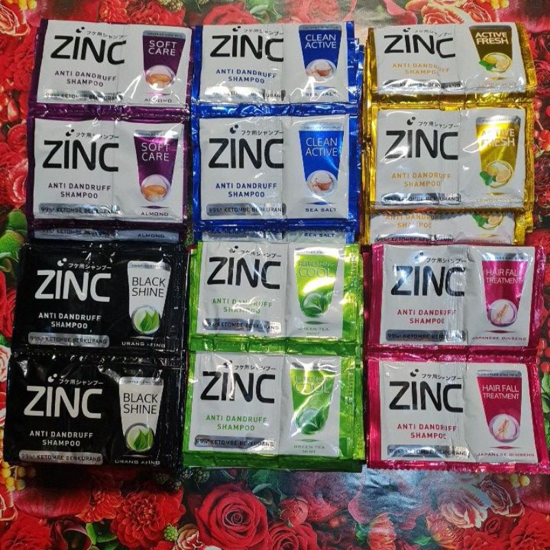 Jual LION | ZINC shampo sachet 500 [ renteng 12x10ml ] | Shopee Indonesia