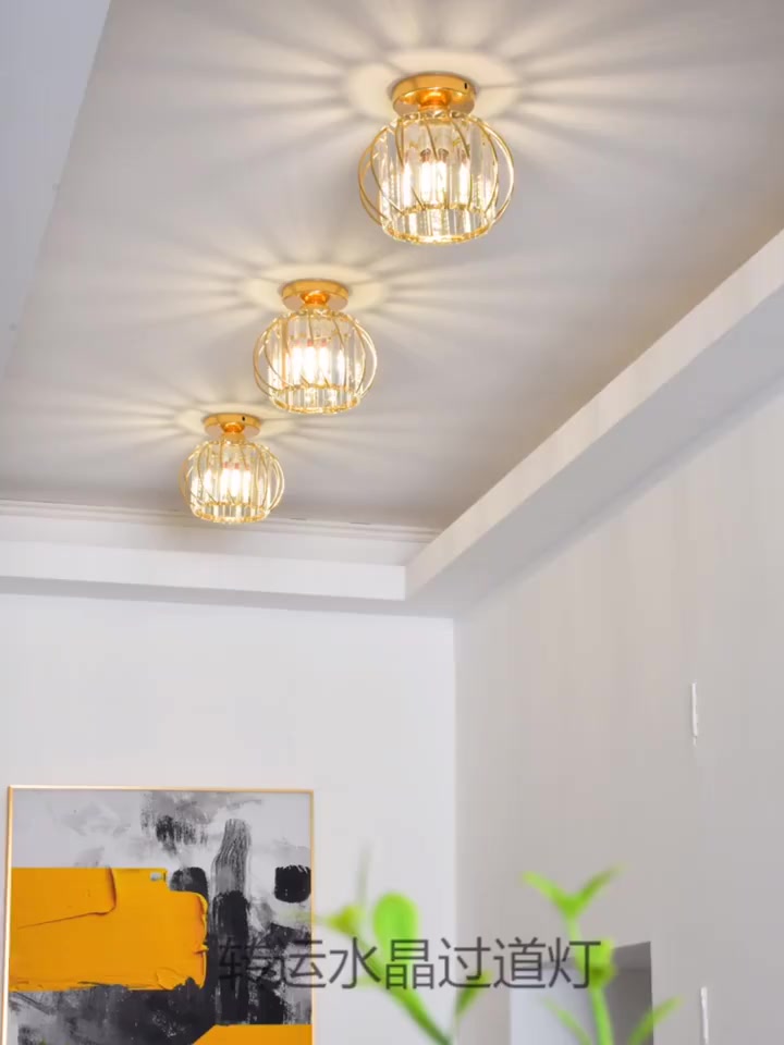 Jual Lampu kristal plafon rumah Lampu ceiling kristal modern crystal ...
