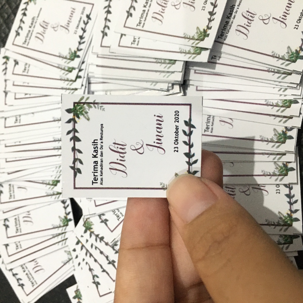 Jual Hang Tag Custom | Hang Tag Ulang Tahun | Label Merek | Hang Tag ...