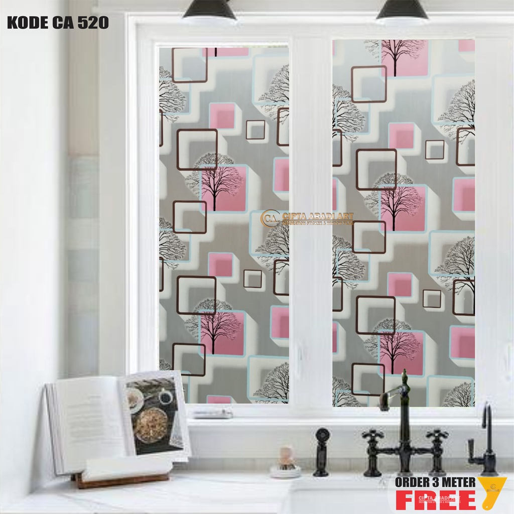 Jual Stiker Kaca Motif Bunga L-90 CM | Shopee Indonesia