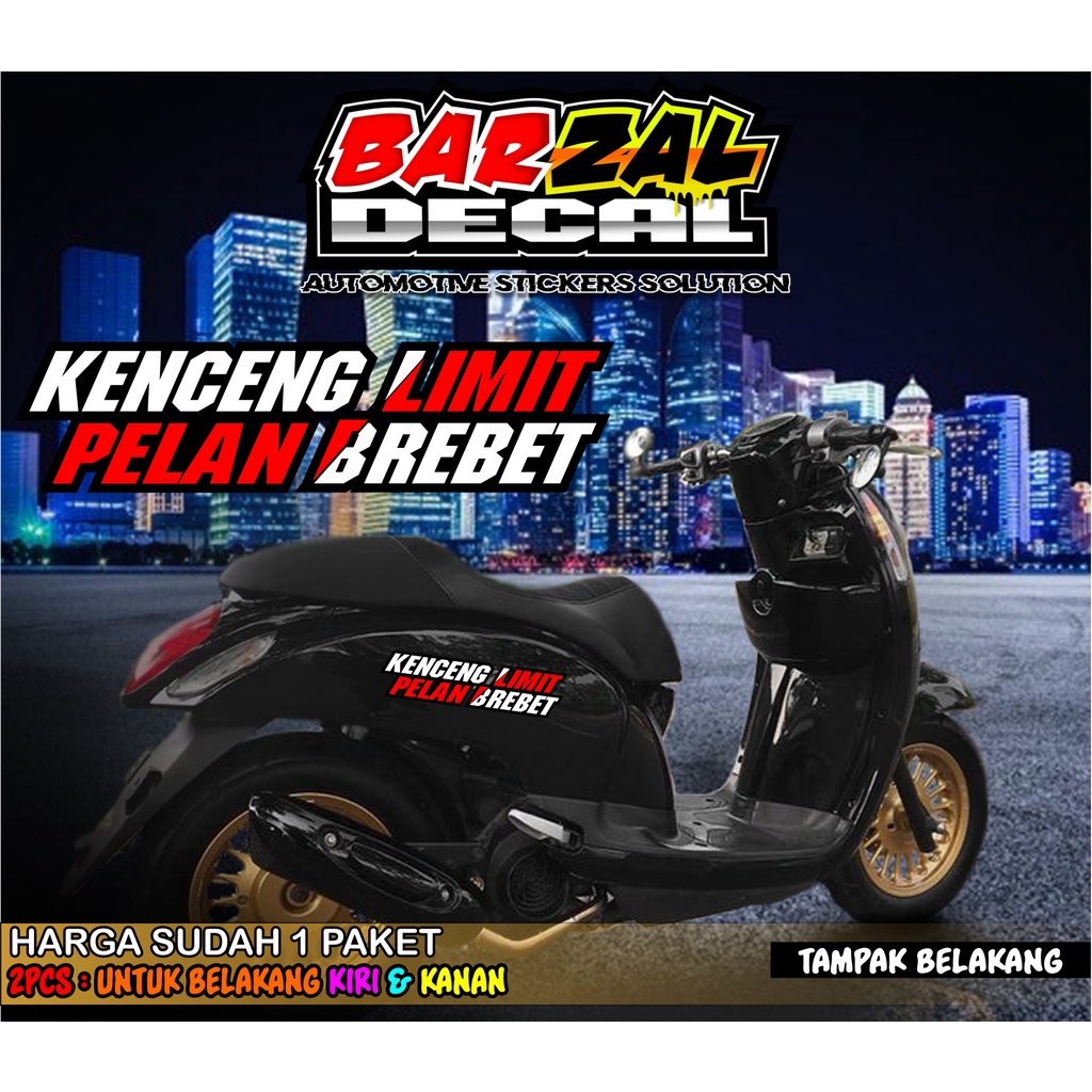 Jual Sticker logo cutting KENCENG LIMIT PELAN BREBET / stiker keren ...
