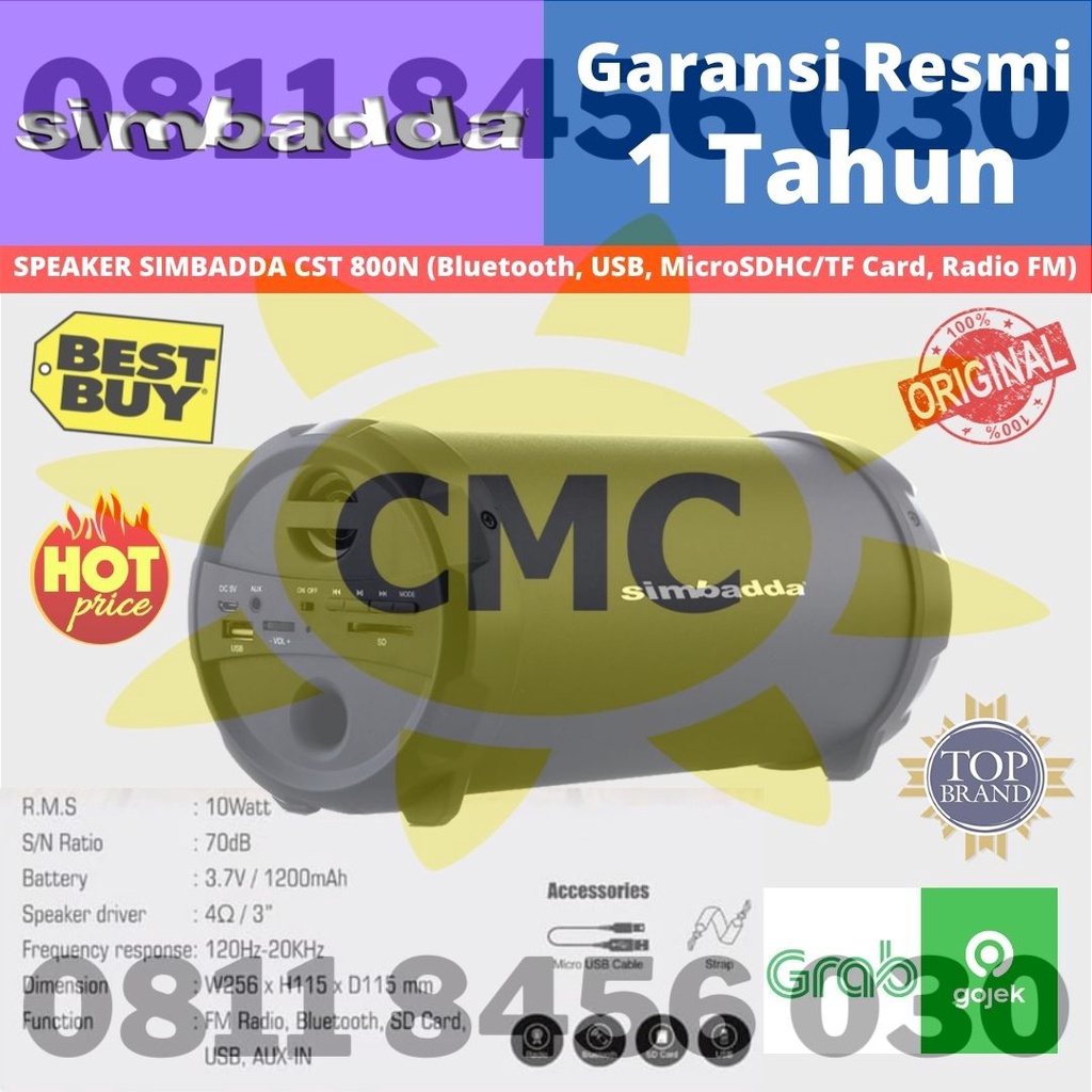 Jual Speaker Simbadda CST800N 800N Bluetooth Speaker Outdoor | Shopee ...