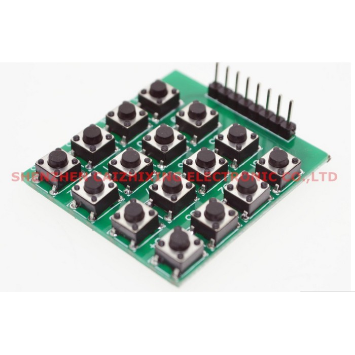 Jual Hq 4x4 Matrix 16 Keypad Keyboard Module 16 Button Mcu For Arduino