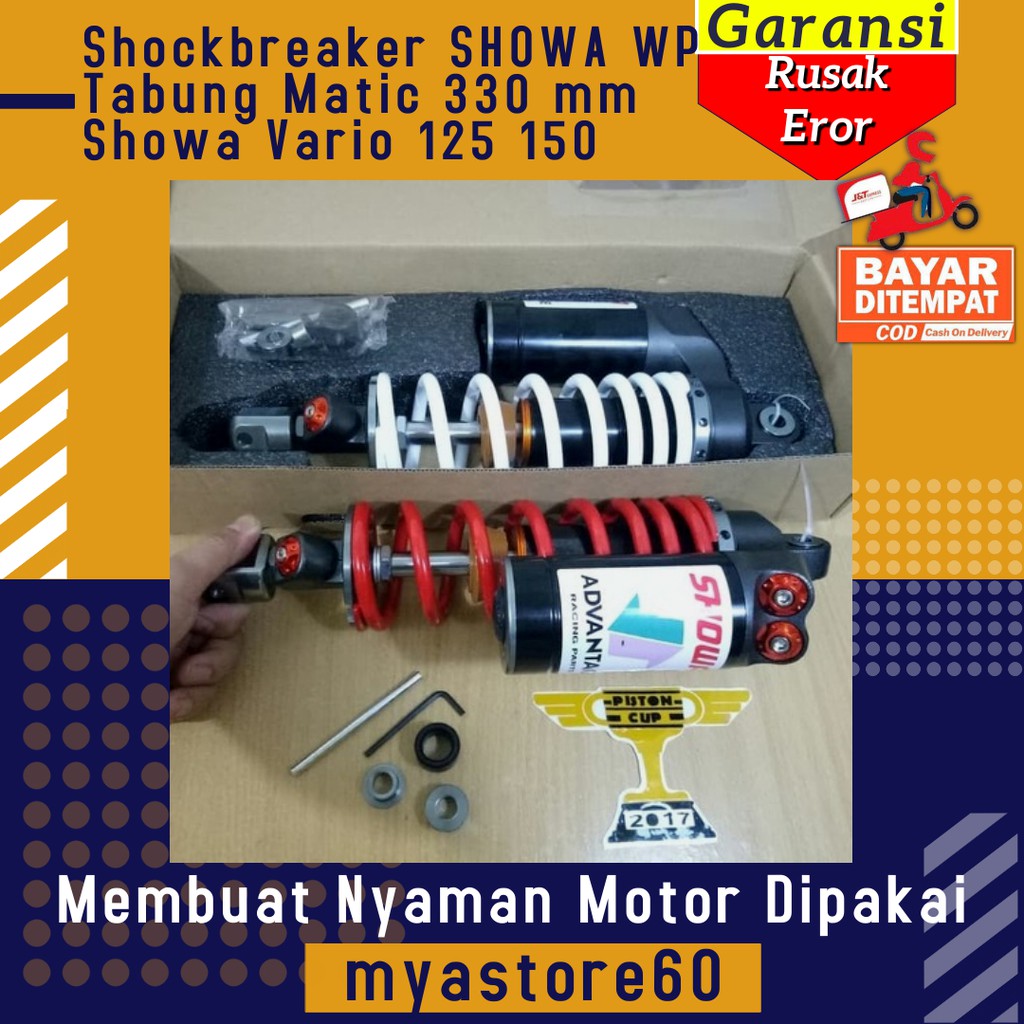Jual Shockbreaker Shock Shockbreker SHOWA WP Tabung Matic 330 mm Showa Vario 125 150 Sparepart ...