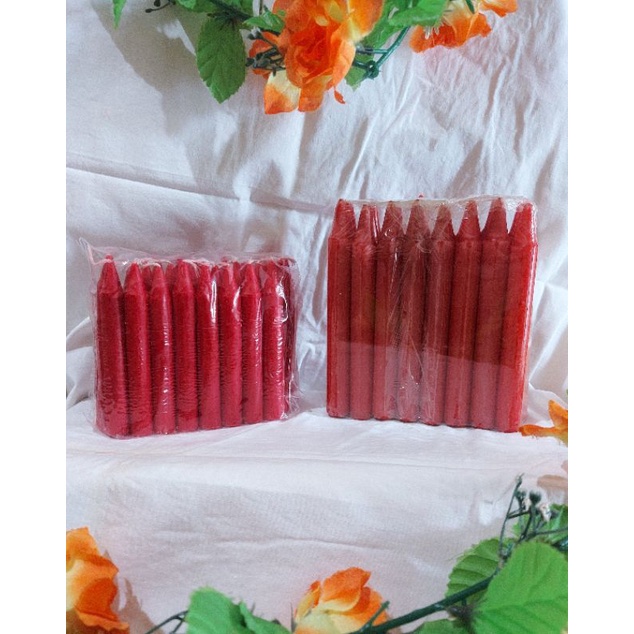 Jual Lilin Merah Isi 24 Batang | Shopee Indonesia
