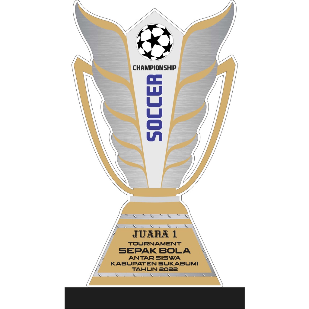 Jual Trophy/Piala/Plakat/Bahan Akrilik 3mm dan 6mm/Free design Suka ...