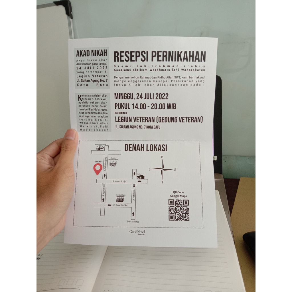 Jual Undangan Pernikahan Murah Meriah Koran, Undangan Model Koran ...