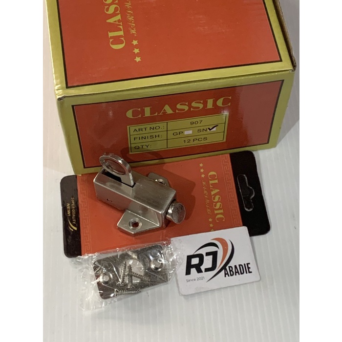 Jual Spring Knip Knife Grendek Jendela Kodok Kotak Chrome CLASSIC SN ...