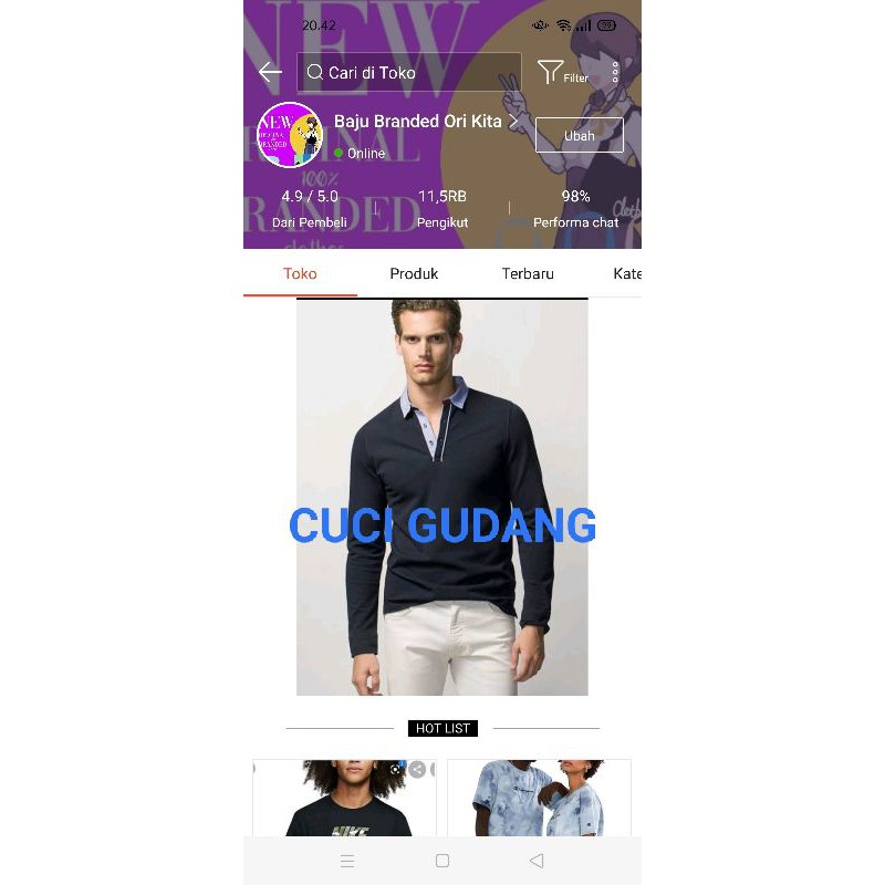 Jual NOTA CUCI GUDANG | Shopee Indonesia