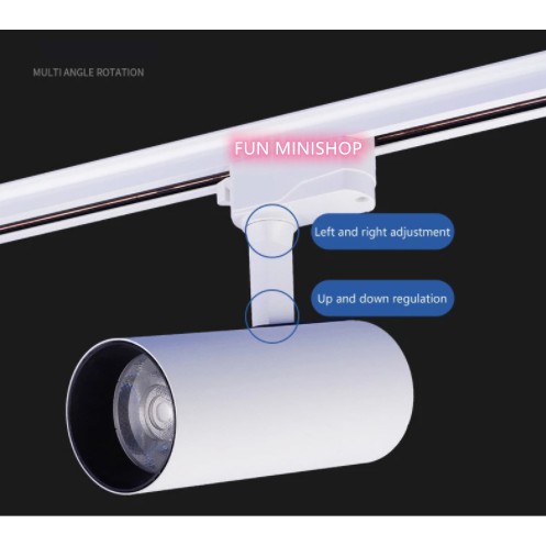 Jual LAMPU TRACK 20W RELL TRACK LAMP COB TRACK LIGHT SPOT LIGHT body ...