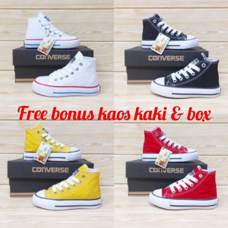 Jual SEPATU ANAK CONVERSE BOOT TINGGI ALL STAR SEKOLAH PRO ORIGINAL ...