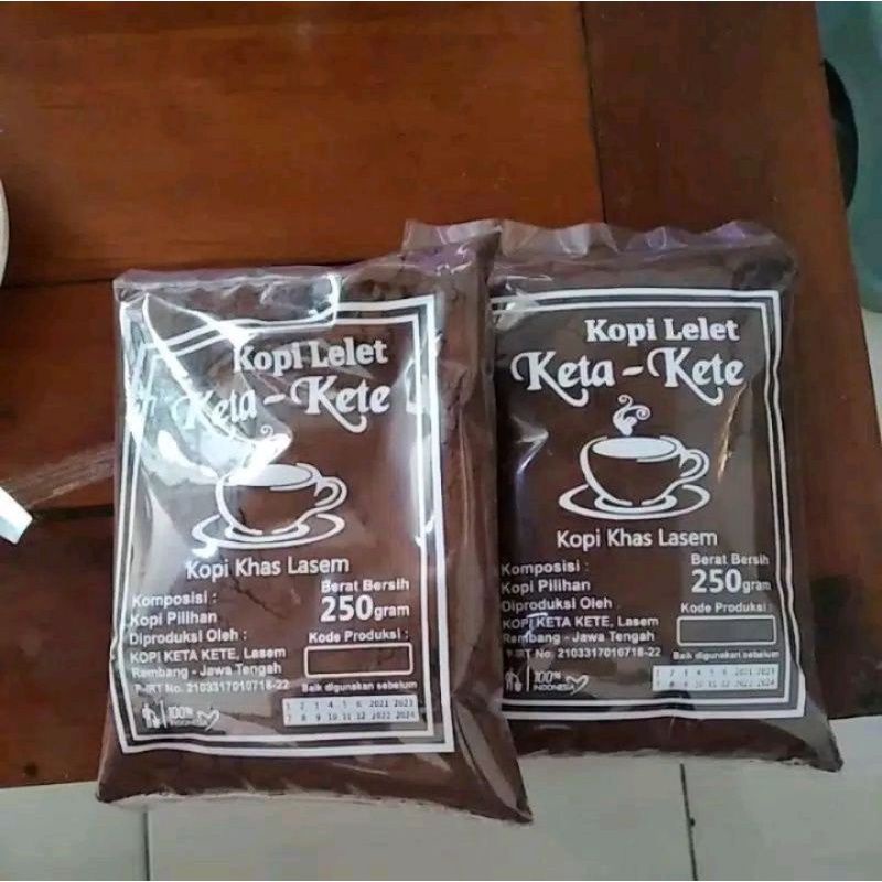 Jual KOPI LELET KETA KETE KHAS LASEM REMBANG 250 GRAM | Shopee Indonesia