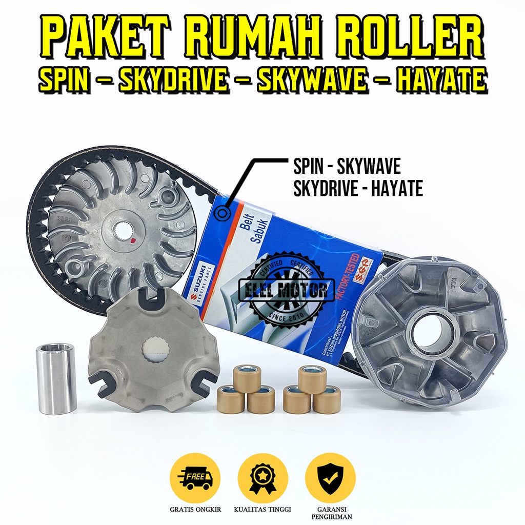 Jual Vanbelt rumah roller Suzuki Spin Skywave Skydrive Hayate 125 1 set | Shopee Indonesia