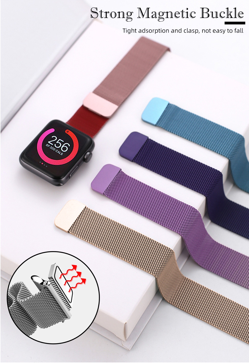 Jual Tali Jam Mesh Strap Watch Strap Jam Tangan Wanita/Pria Strap 38/40 ...