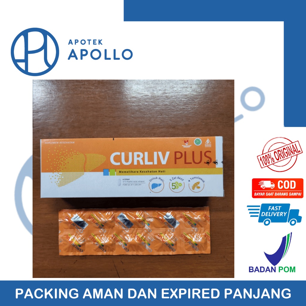Jual CURLIV PLUS TABLET PER STRIP | Shopee Indonesia