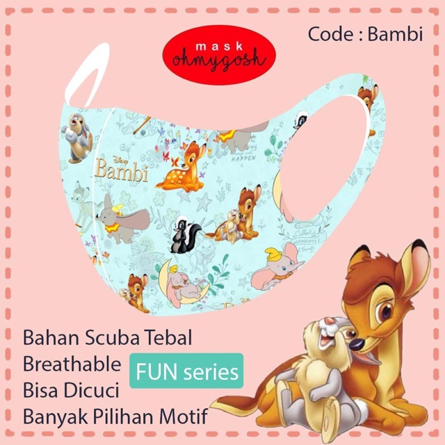 Jual Masker scuba tebal BAMBI DEWASA&ANAK” | Shopee Indonesia