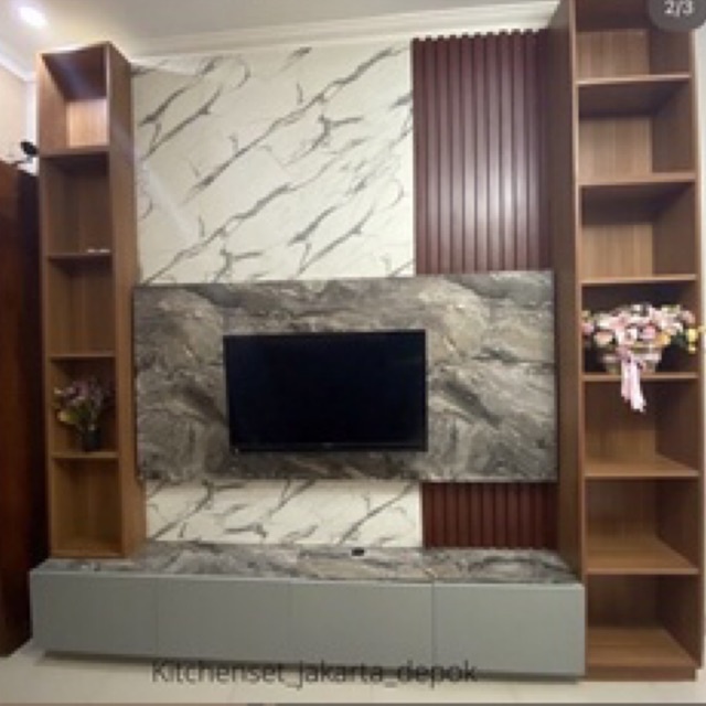 Jual backdrop tv custom | Shopee Indonesia