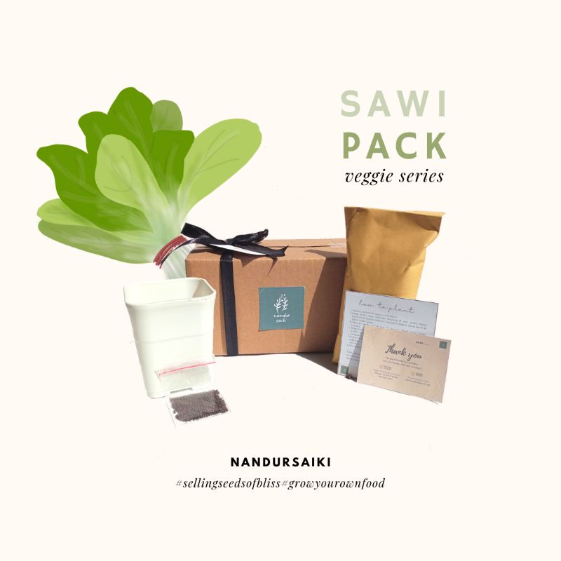 Jual DIY Sawi Grow Kit by Nandur Saiki | Hampers | Gift | [Mohon ...
