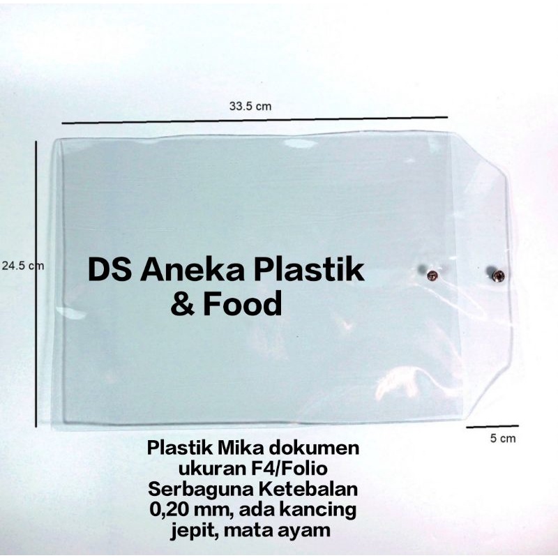 Jual Mika Plastik Dokumen Ukuran F4 atau Folio | Shopee Indonesia