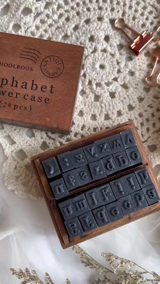 Jual Bloomingyourdays Stempel huruf alfabet alphabet stamp set journal ...