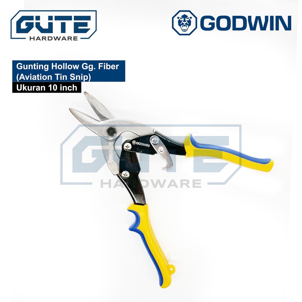 Jual GUTE GODWIN Gunting Hollow Baja Ringan Aviation Tin Snips Gunting ...