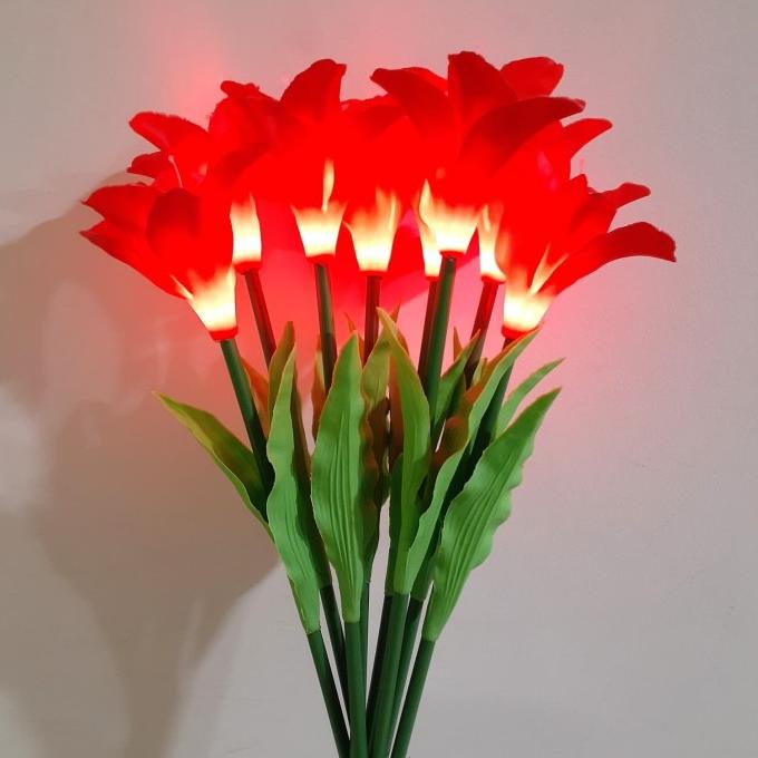 Jual Lampu Hias Bunga Lily / Lily Flower LED/Lampu Dekorasi/Lampu Taman ...