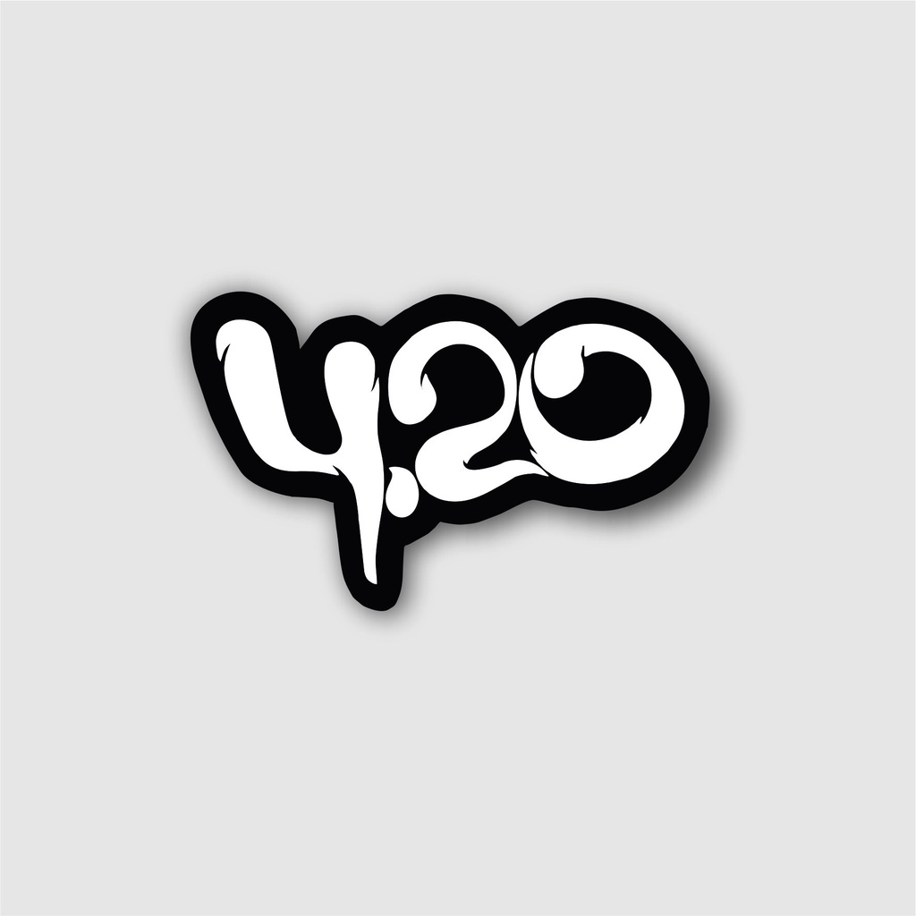 Jual Stiker Sticker Brand Logo 420 four twenty Label Graftac dan Vinyl ...