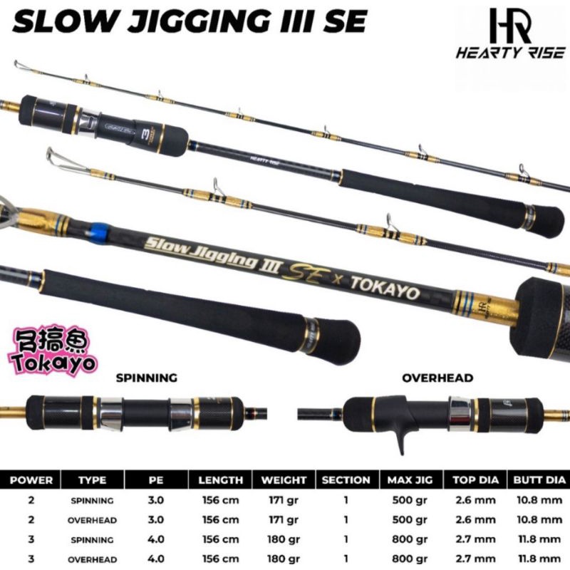 Jual Hearty Rise Slow Jigging SE x Tokayo Power 0, 1, 2, 3 FREE PACKING ...