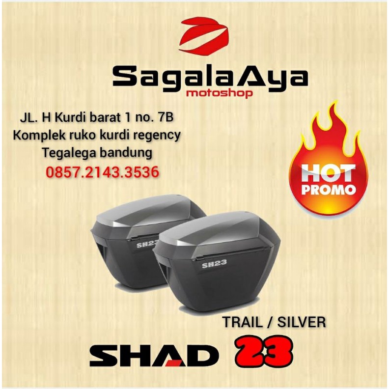 Jual sidebox shad 23 SH23 silver trail titanium silver side box samping ...