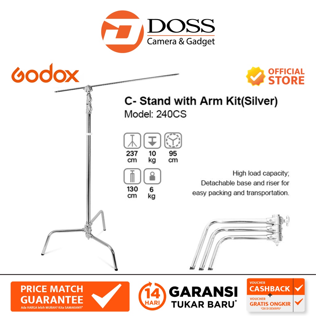 Jual Godox Light Stand 240CS | Shopee Indonesia