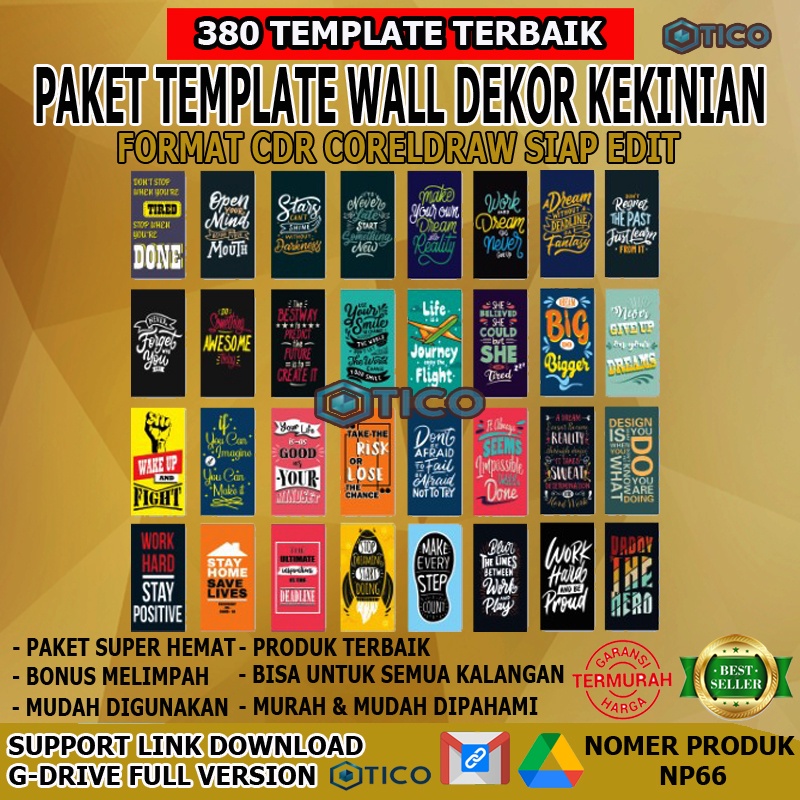 Jual Paket Template Wall Dekor Dekorasi Ruangan Terkini CDR Siap Edit ...