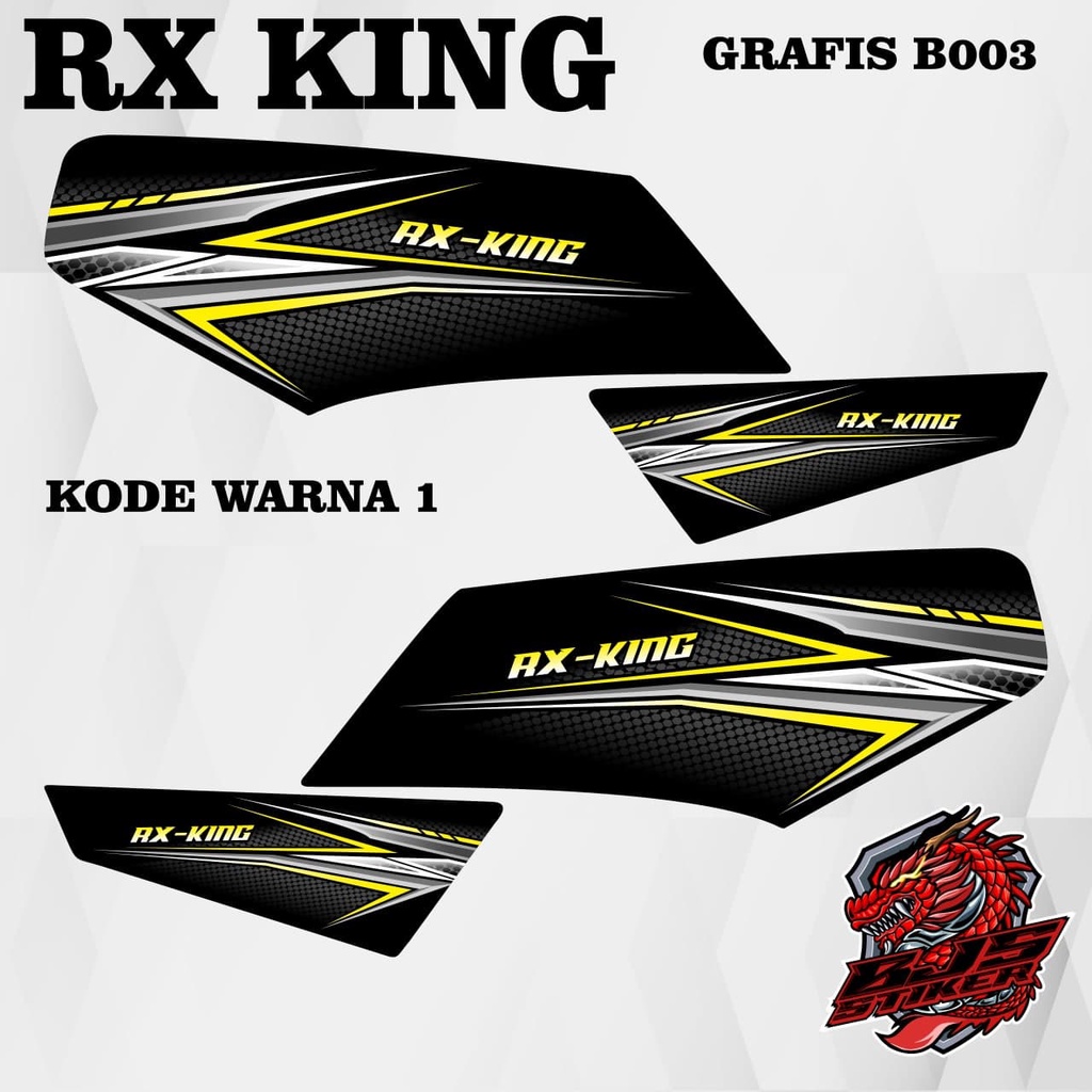 Jual Striping rx king - Stiker Decal motor rx king grafis b003 | Shopee ...