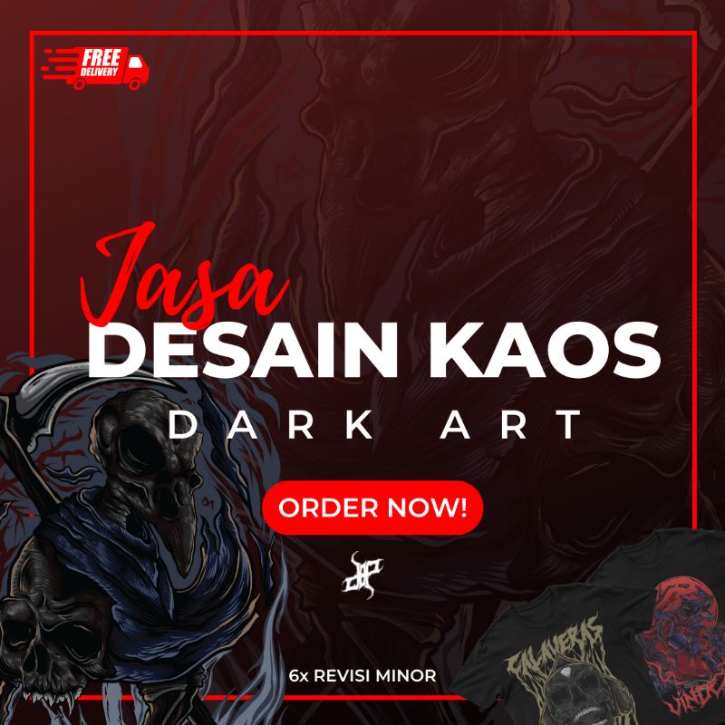 Jual JASA DESAIN KAOS METAL/DARK ART KUALITAS PREMIUM! | Shopee Indonesia