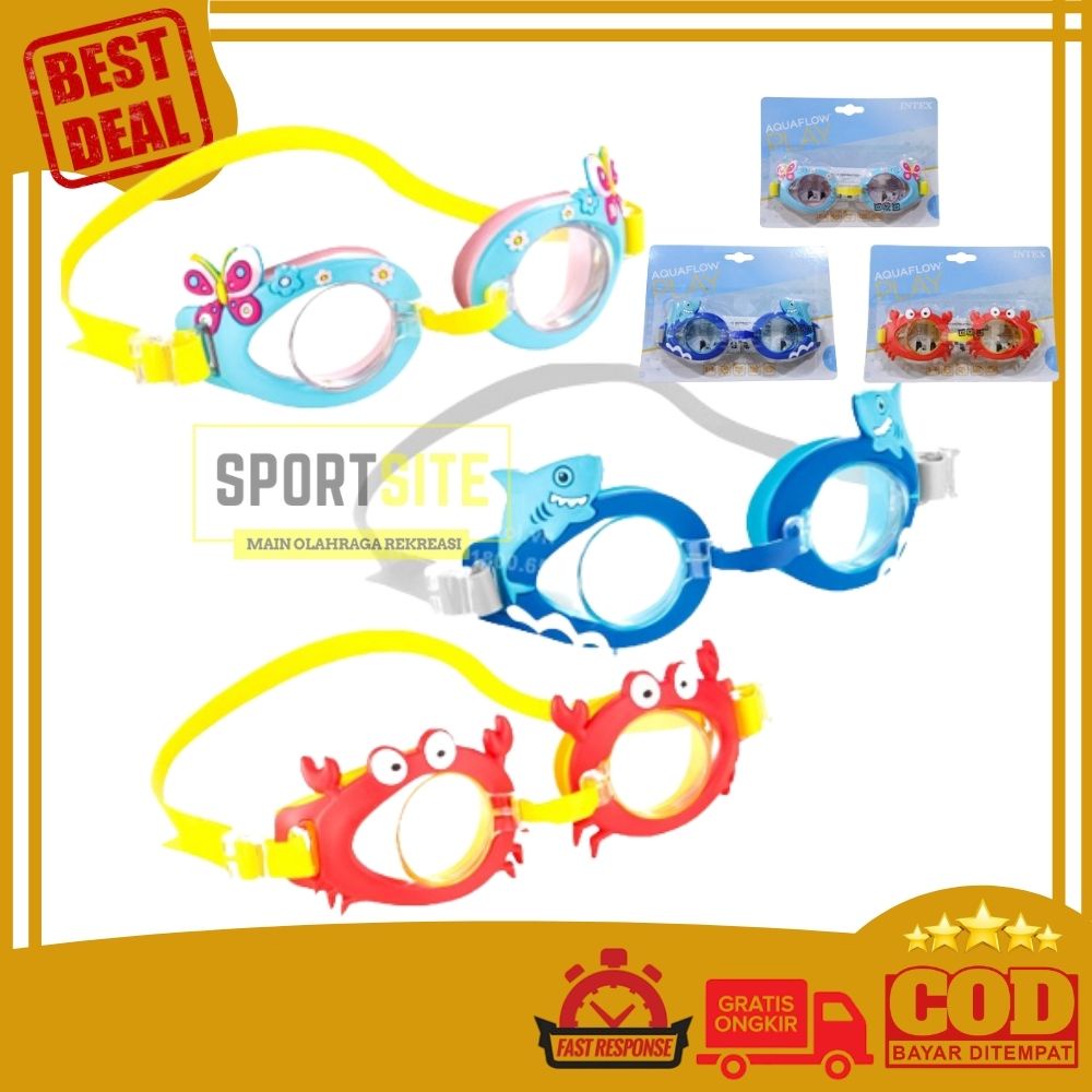 Jual Intex Fun Goggles Character. Kacamata Karakter Lucu Renang Anak ...