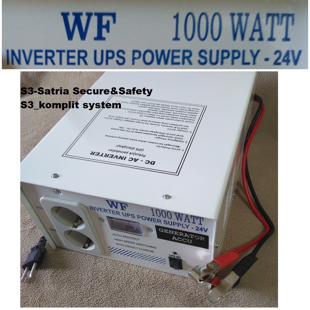 Jual 24V Power Inverter 1000W plus Charger AKI + UPS WF 1000 W | Shopee Indonesia