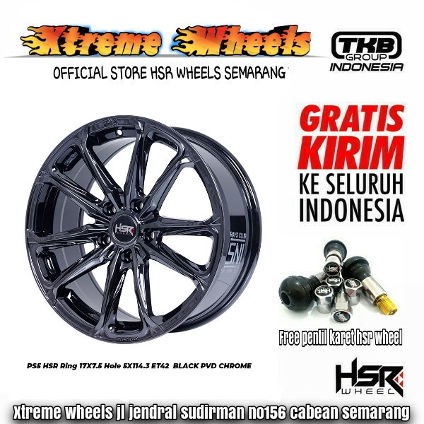 Jual VELG HSR WHEEL PS5 RING 17 LEBAR 7,5 ET42 MOBIL ERTIGA CRETA CIVIC HRV | Shopee Indonesia