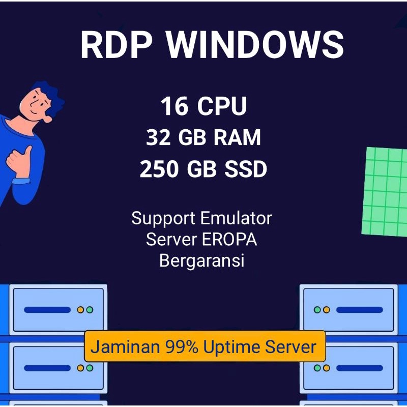 Jual RDP/VPS Windows 16 CORE 32 GB RAM | Shopee Indonesia